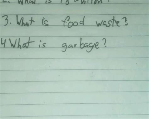 3 What Is Food Waste 4 What Is Garbage StudyX