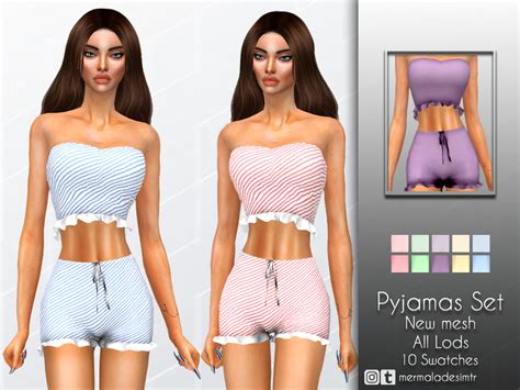 The Sims Resource Pyjamas Set
