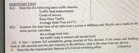 Solved B I Suppose The Total Time Of All Calls Over A Chegg Com
