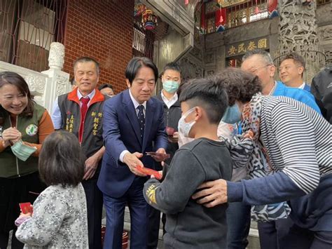 初四赴南投朝聖宮發紅包 賴清德兔年台灣經濟充滿希望 政治 中時