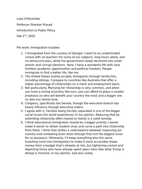 Pre Work Assignment Pdf