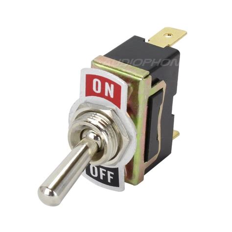 Interrupteur à Bascule Type Aviation 1 Pôle 2 Positions ON OFF 250V 15A