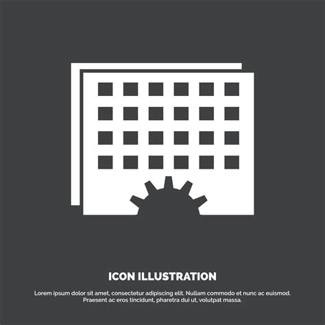 Event Management Processing Schedule Timing Icon Glyph Vector