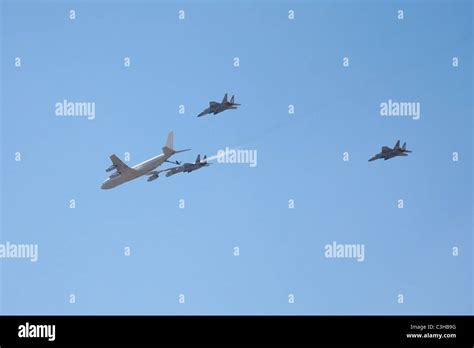 Israeli Air Force Boeing 707 Refueling F15i Fighter Jet As Two More