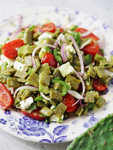 Cactus Salad Ensalada De Nopales Mexican Recipes
