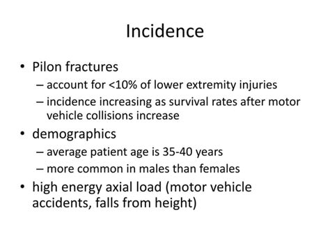 Tibial Plafond Fractures 1 Pptx