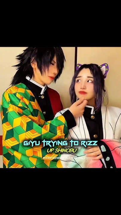 Giyu Trying To Rizz Up Shinobu😍🤧poor Giyu😂anime Kny Cosplay