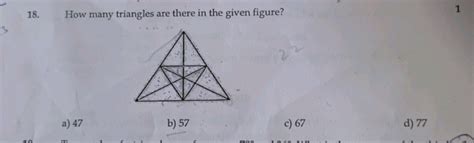 How Many Triangles Are There In The Given Studyx