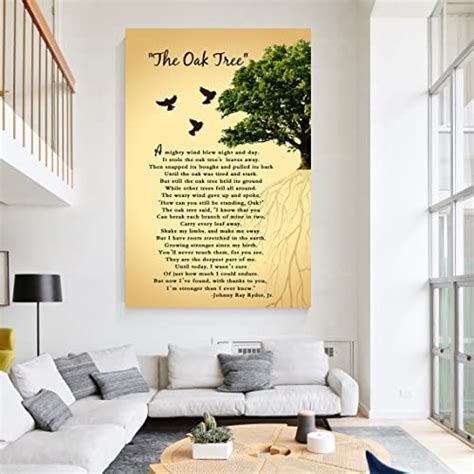 The Oak Tree Poem Wall Art The Oak Tree Poem Canvas Print Wall Decor