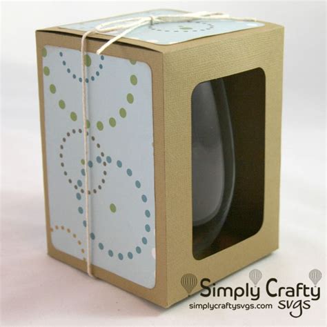 Large Stemless Wine Glass Box Svg File Simply Crafty Svgs
