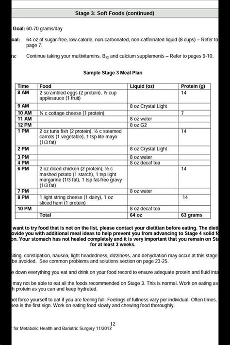 Meal Plans Bariatric Eating Bariatric Recipes Bariatric Surgery Vsg