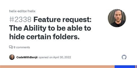 Feature Request The Ability To Be Able To Hide Certain Folders