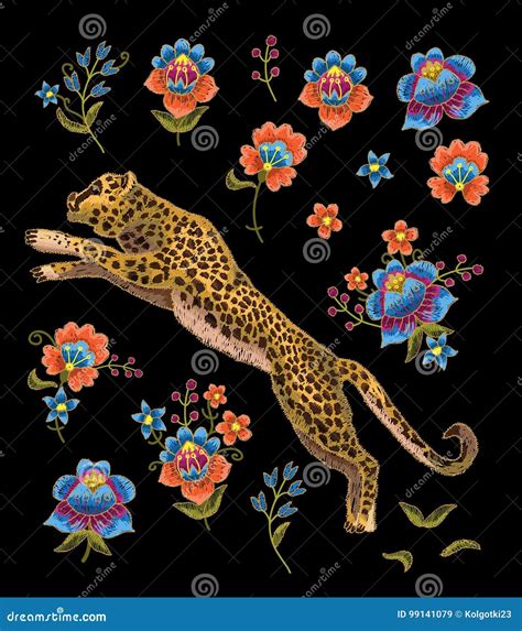 Panteracute Pantera Vector Illustration Hand Drawn Cute Print For Posters Cards T Shirts