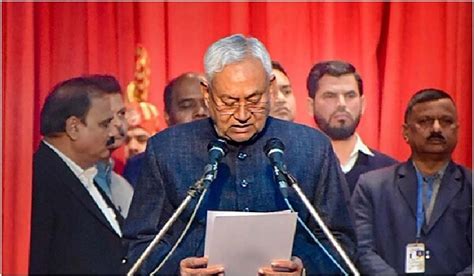 After Rejoining Nda Nitish Kumar Took The Oath Of Office As The Ninth