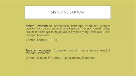 Komputasi Paralel Dan Terdistribusi Pengantar Sistem Terdistribusi PPTX