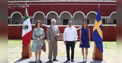 Reyes de Suecia visitan Yucatán MCV Noticias