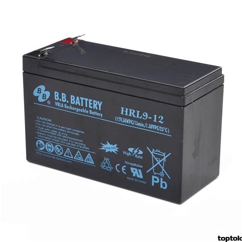 Аккумулятор для ИБП 12В 9 Ач B.B. Battery HRL 9-12 (HRL 9-12/Т2) ⚡️ ...