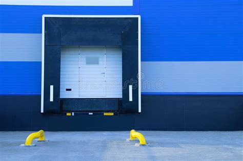 A Supermarket Loading Bay For Unloading Goods Stock Image Image Of