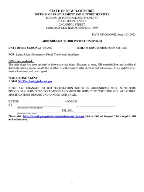 Fillable Online Addendum 1 To Bid Invitation 2786 24 Fax Email Print