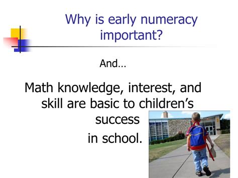 Early Numeracy Ppt