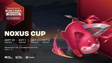 Runeterra Reforged Na Noxus Cup Liquipedia Teamfight Tactics Wiki