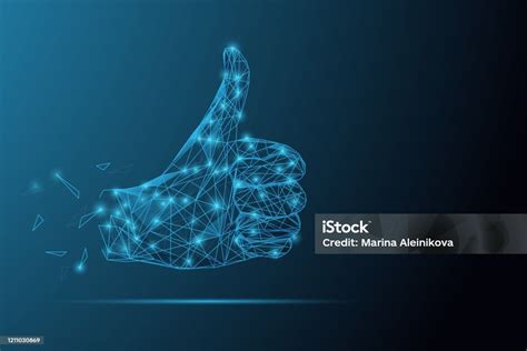 같은 기호의 빛나는 낮은 폴리 개념 그림 같은 제스처와 손 3차원 형태에 대한 스톡 벡터 아트 및 기타 이미지 3차원 형태 개념 건설 프레임 Istock