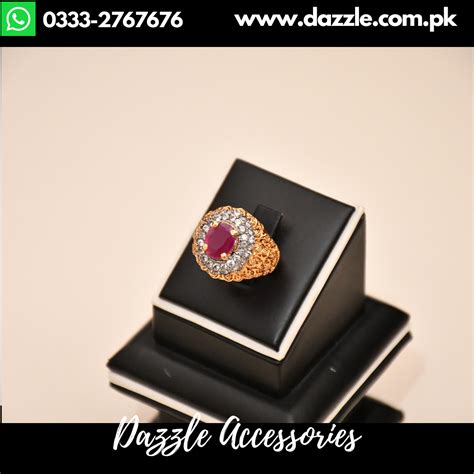 Glamorous Ruby Girls Ring Dazzle Accessories