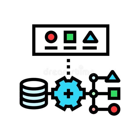 Supervised Learning Machine Color Icon Vector Illustration Stock Illustration Illustration Of