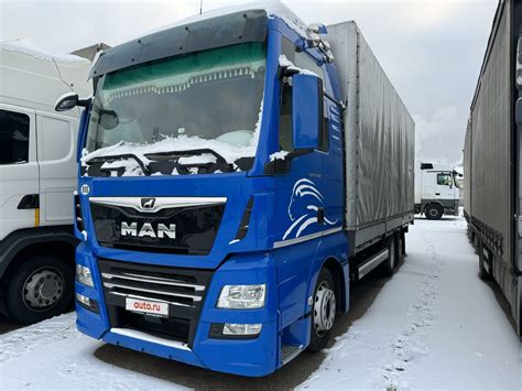 Купить б у Man Tgx дизель автомат в Гродно синий тент 2019 года по цене 14 000 000 рублей на