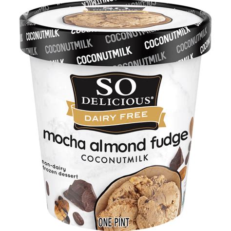 So Delicious Dairy Free Coconut Milk Frozen Dessert Mocha Almond Fudge
