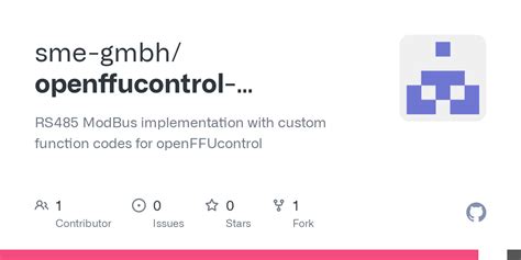 GitHub Sme Gmbh Openffucontrol Qtmodbus RS ModBus Implementation With Custom Function