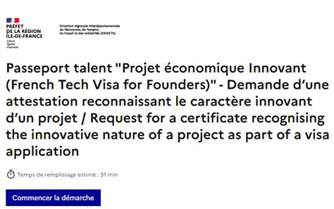Carte De Séjour Talent Pour Entrepreneurs Et Investisseurs étrangers