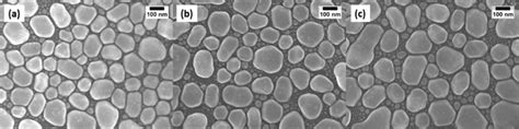 Sem Micrographs 100k Times Magnified Of The In Films A Pristine