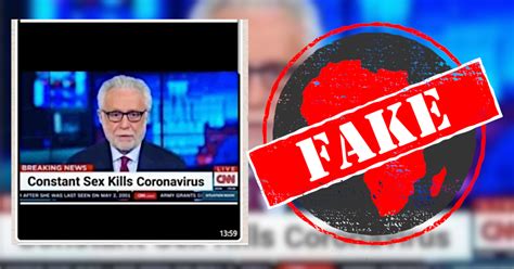 Lots Of Sex Kills Coronavirus No Screenshot Of CNN Report Manipulated Africa Check