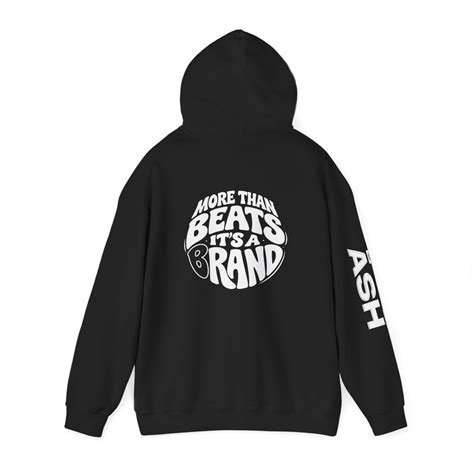 More Than Beats Its A Brand Unisex Hoodie Logo Back Prod By Ash