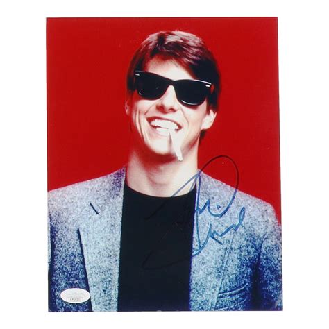 Tom Cruise Signed Risky Business 8x10 Photo Jsa Pristine Auction