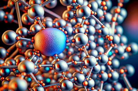 Premium Photo Concentrated Structure Of Molecule Closeup In Form Of
