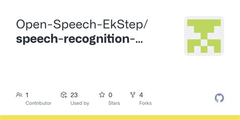 Github Open Speech Ekstep Speech Recognition Open Api Client
