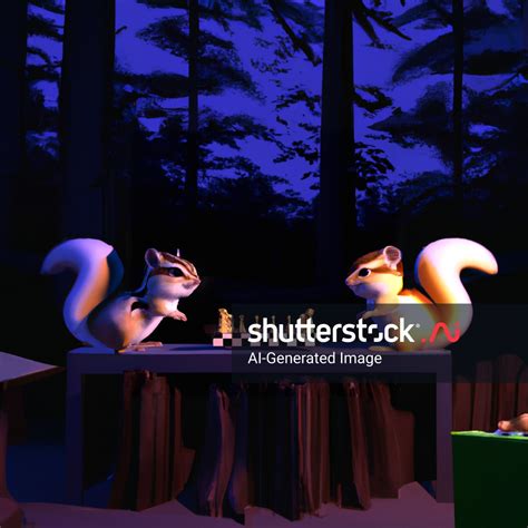 「mythical 3d Image Two Chipmunks Smiling」のai生成画像、2343645111 Shutterstock