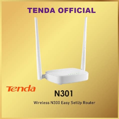 Tenda N301 เราเตอร์ไร้สาย N300 เราเตอร์ตั้งค่าง่าย 300Mbps | Shopee ...