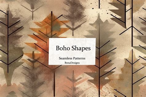 Boho Shapes Seamless Pattern Graphic By Bonadesigns · Creative Fabrica