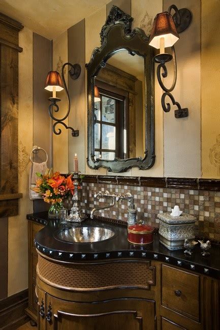 Fancy Bathroom House Interior Traditional Powder Room Home