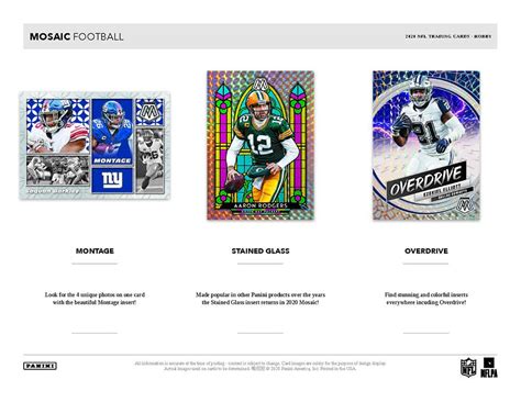 PANINI MOSAIC FOOTBALL HOBBY BOX Breakaway Sports Cards