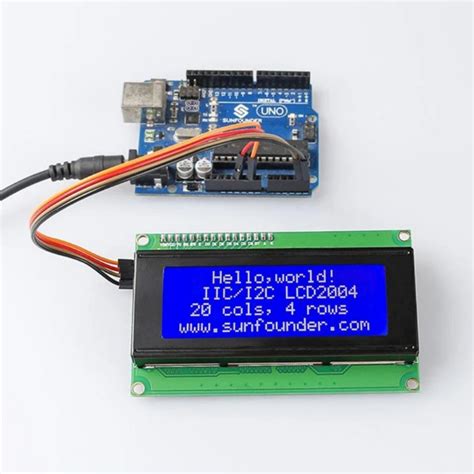 iic i2c twi serial 2004 20x4 lcd module shield for arduino uno mega2560