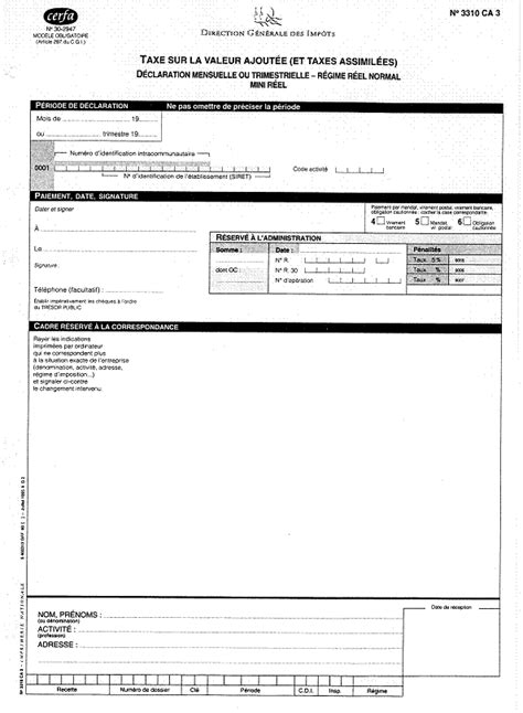 Value Added Tax Vat Return Form