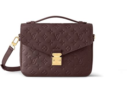 Louis Vuitton Pochette Metis Wine In Empreinte Embossed Grained Cowhide