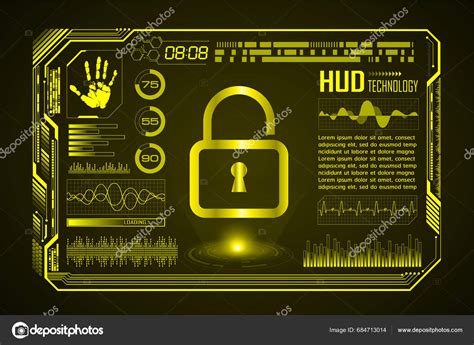 Cyber Security Concept Abstract Futuristic Background Vector Stock Vector By ©titima157gmail