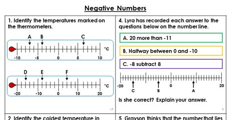 Year 6 Negative Numbers Worksheets Numbersworksheetco