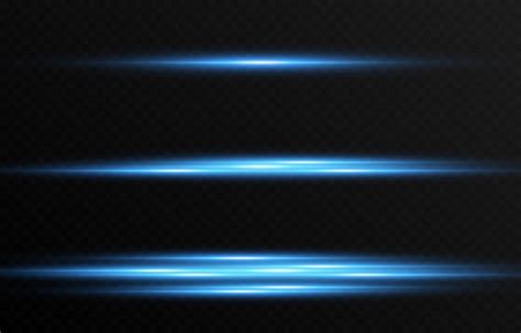 Premium Vector Set Of Vector Glowing Lines Horizontal Glowing Lines