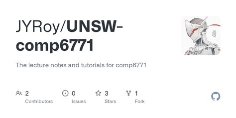 Github Jyroyunsw Comp6771 The Lecture Notes And Tutorials For Comp6771